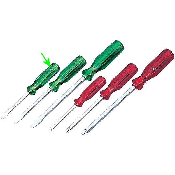 貫通ドライバー (-) 0.8x5.5 長さ 75mm グリーンKMD-075楽天 JP店