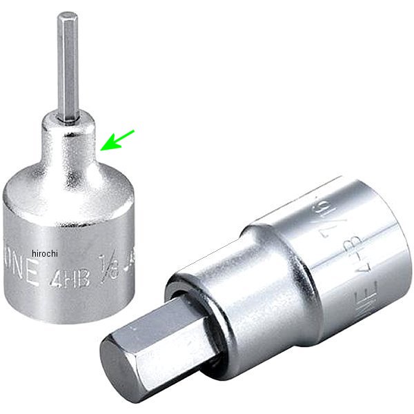 ヘキサゴンソケット インチ 対辺 1/8インチ 長さ 50mm 差込角 12.7mm (1/2インチ) 4HB-04楽天 JP店