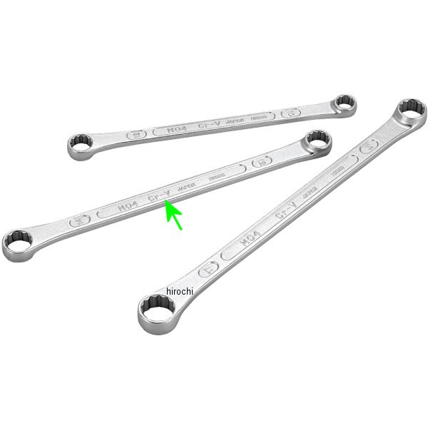 ロング めがねレンチ (ストレート) 両口 対辺 12-14mm 長さ 224mm M04-1214楽天 JP店