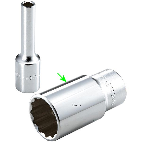 ディープソケット(12角) インチ 対辺 1-3/16インチ 長さ 83mm 差込角 12.7mm (1/2インチ) 4DB-38L楽天 JP店