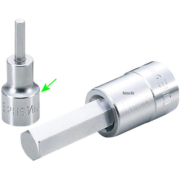 ヘキサゴンソケット インチ 対辺 1/8インチ 長さ 36mm 差込角 6.35mm (1/4インチ) 2HB-04楽天 JP店