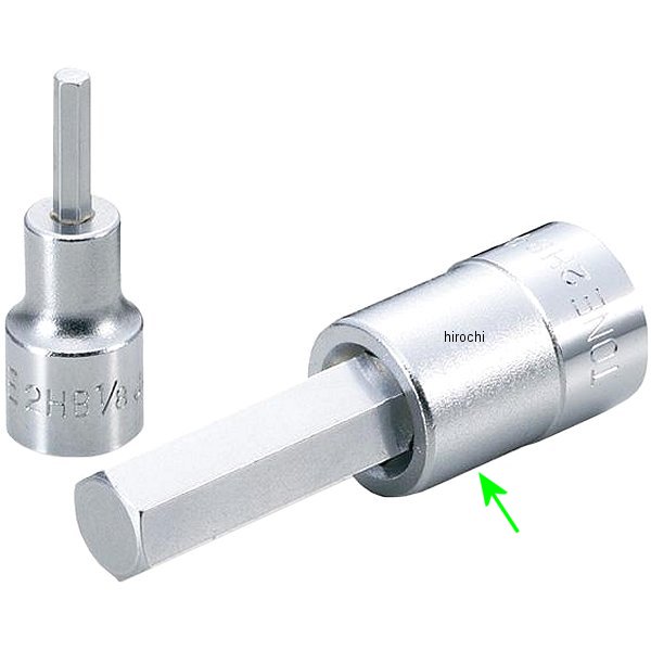 ヘキサゴンソケット インチ 対辺 3/8インチ 長さ 57mm 差込角 6.35mm (1/4インチ) 2HB-12楽天 JP店