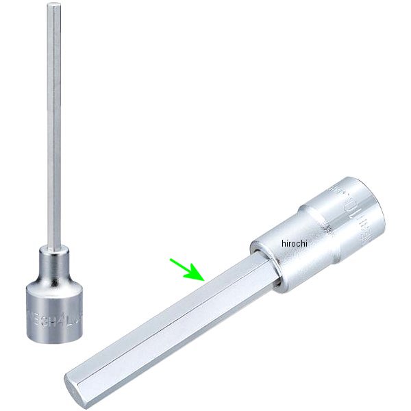 ロングヘキサゴンソケット 対辺 10mm 長さ 100mm 差込角 9.5mm (3/8インチ) 3H-10L楽天 JP店