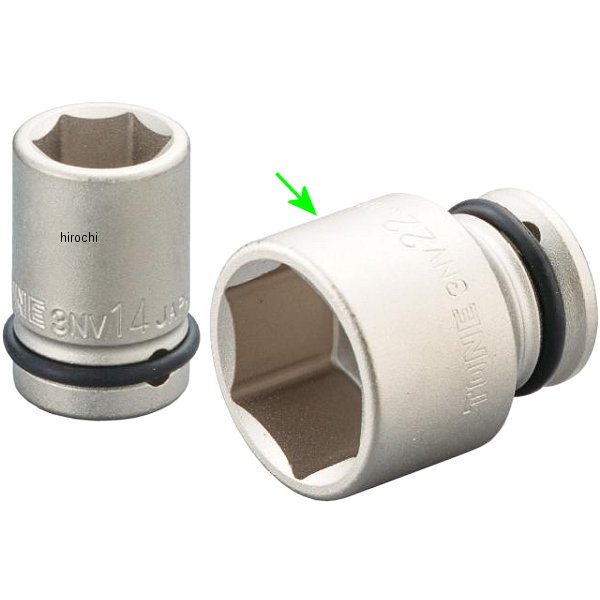 インパクト用 ソケット 対辺 22mm 長さ 35mm 差込角 9.5mm (3/8インチ) 3NV-22楽天 JP店