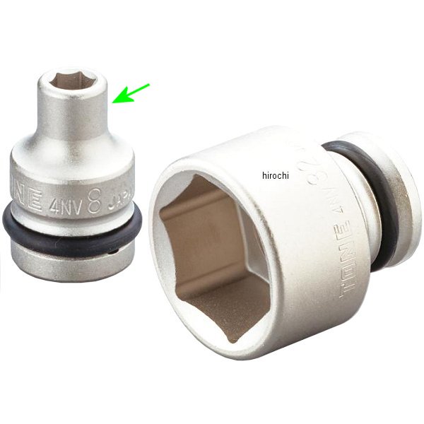 インパクト用 ソケット 対辺 8mm 長さ 38mm 差込角 12.7mm (1/2インチ) 4NV-08楽天 JP店