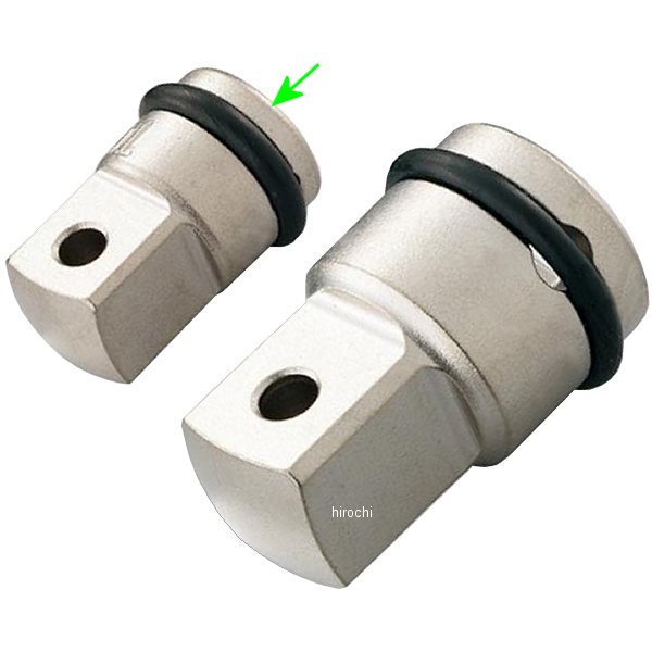 インパクト用 ソケットアダプター 凹差込角 6.35mm (1/4インチ) 凸差込角 9.5mm (3/8インチ) 長さ 32mm NA23楽天 JP店