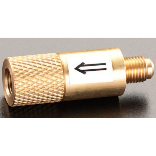 サイズ：φ20X61mmIN側：1/4"(UNF7/16-20)オスOUT側：1/4"(UNF7/16-20)メスバックレストになっていますので流体の逆流がありません。000012072877　