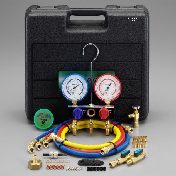 ボールバルブ：オス 1/4"Xメス 1/4"、オス 1/4"Xオス 1/4"サイトグラス付ホースパッキンX6個1/4" 100cmホースX3本ムシ押しX6個1/4"コントロールバルブ1/4"ボンベアダプターバルブコア回しバキュームグリスバル...