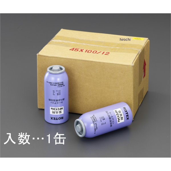 内容量：90g(HFC134a：58gPAGオイル：25g蛍光剤：7g)入数：1缶蛍光剤入りのため、UVライトを当てると漏れ部が蛍光黄色に光り、漏れ箇所の特定が容易にできます。PAGオイル使用のため、POEオイル使用車両(EV車など)への使...