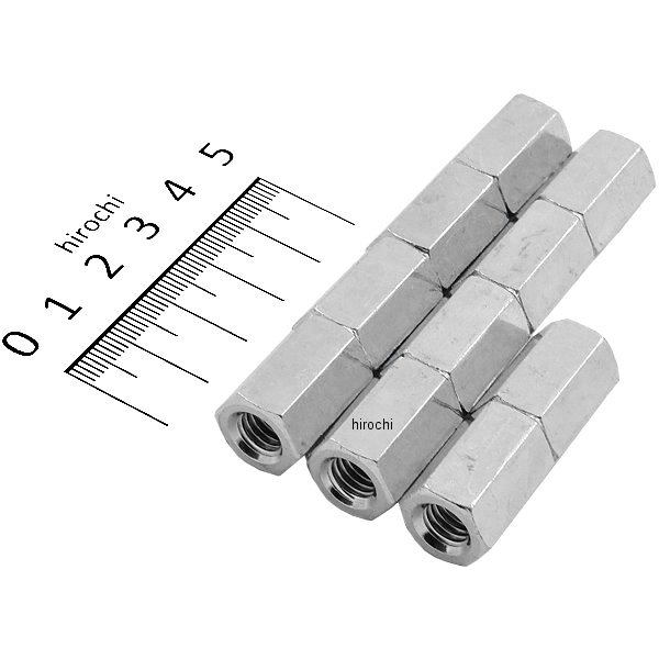 ●材質:鉄(SWCH・SS400・快削鋼)●仕上:ユニクロメッキ●適合ねじサイズ:M8●サイズ(H):20mm●サイズ(S):13mm●重量:16.7g●入数:10個ねじの継手用、長さ調節用として使用されます。000012232018　