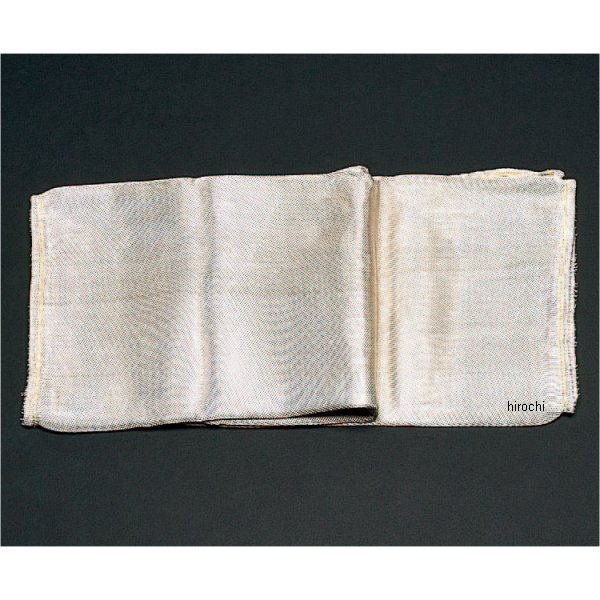 材質：外材：シリカファイバークロス内材：セラミックブランケット連続使用可能温度：1000℃瞬間耐熱温度：1650℃融点：1760℃サイズ：約850X1900mm重量：約1.1kg用途：壁沿の配管（鋼管、エンビ管）作業のトーチ炎、バーナー炎か...