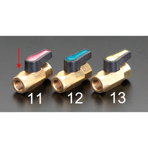 接続径：1/8"NPTX1/8"NPT耐圧：5.0MPa使用圧力：全開：4.5MPa、半開：3.0MPaハンドルカラー：赤000012072899　