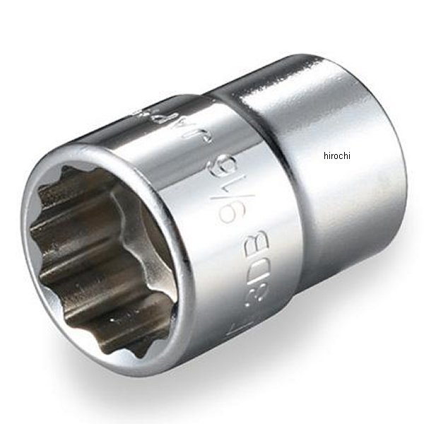 ソケット(12角) インチ 対辺 11/16インチ 長さ 30mm 差込角 9.5mm (3/8インチ) 3DB-22楽天 JP店