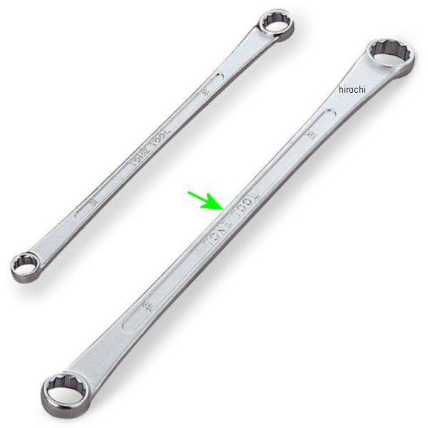 ロング めがねレンチ (15°) 両口 対辺 19-21mm 長さ 328mm M15-1921楽天 JP店