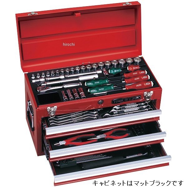 ツールセット(マットブラック) オートメカニック用 (セット内容)ソケット(6 角)3S- 5.5、06、07、08、10、11、12、13、14、15、16、17、18、19、20、21、22、23、24 ディープソケット(6 角) 3S...