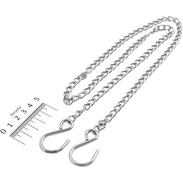 ●セット内容:両端Sフック付きワイドマンテルチェーン（1本）●材質:鉄（クロムメッキ）●チェーン長:800mm●チェーン線径:1.6mm●使用荷重:25kg●Sフック部内径:16mm両端に金具がセット済みですのですぐに使用できます。0000...