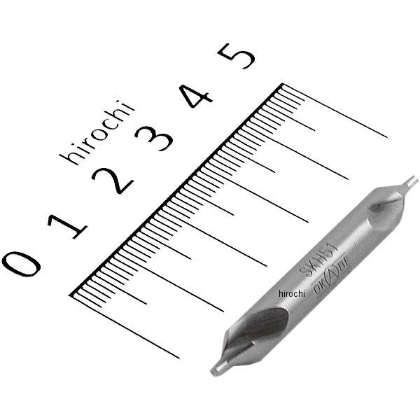 ●材質…SKH51●角度…60°●先端径…2mm●全長…47mm●胴径…6mmセンター穴の加工に。　ドリル穴あけ加工の高精度の位置決め、穴の面取り加工に。000012213482楽天 JP店　