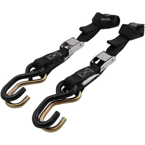 バイクマスター BikeMaster タイダウンベルト 1インチ(2.54cm) x 72インチ(182cm) 黒2本セット100510楽天 JP店　