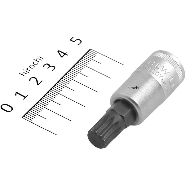 スタビレー 3/8インチsq トリスクウェアソケット (XZN) M10頑丈な圧入式の3/8"SQトリプルスクエア(三重四角)ビットソケット(XZN)。サイズ：M10全長(L1)：52mm軸長(L2)：20mmソケット部外径(d)：17.8...