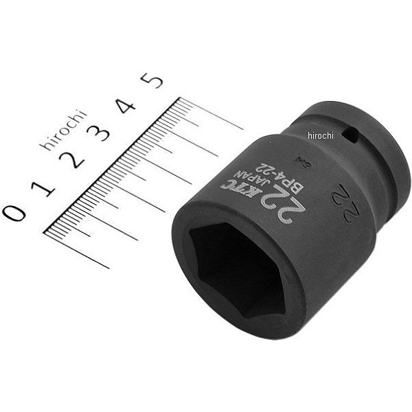 12.7sq インパクトレンチ用ソケット(標準) 22mmBP4-22-KC楽天 JP店　