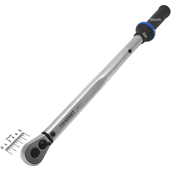 73011 シグネット SIGNET 1/2DR トルクレンチ 60-300NMです。精度：±3%45ギア差込角：1/2”DR測定範囲(Nm)：60-300全長(mm)：595重量(kg)：1.33向かって右にダイヤルを回すとロックが解除さ...