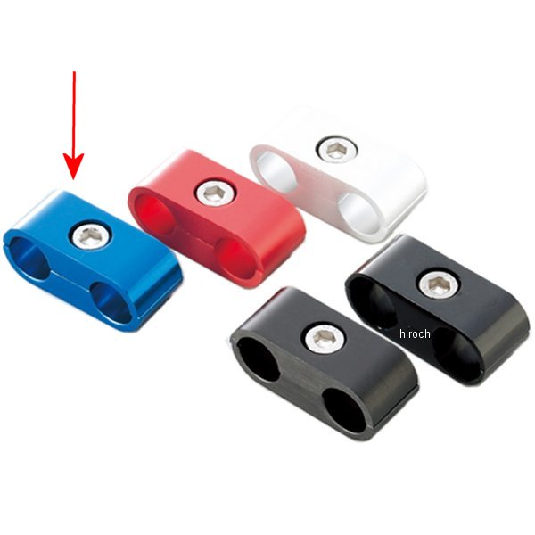 アクティブ ACTIVE チュービングセパレーターステンメッシュホース用クランプ内径φ:16対応ホースサイズ:#8カラー:ブルーオイルラインを結束するクランプです。ホース位置を固定でき、取り廻しを確実なものにします。※耐熱ホースカバーをつけ...