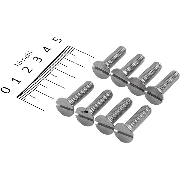 ●サイズ:W1/4"×25mm●材質:ステンレス●入数:8個並目ねじ(-)皿頭000012246417　