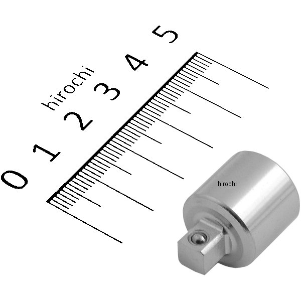 ソケットアダプター 凹差込角 9.5mm (3/8インチ) 凸差込角 6.35mm (1/4インチ) 長さ 23.9mm 48楽天 JP店
