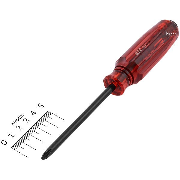 KTC 樹脂柄ドライバ クロス貫通タイプ #2プラス先端はマグネット付です。軸の材質はCr-Vです。PDD1-2-KC楽天 JP店　