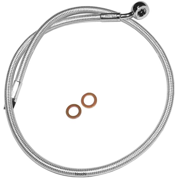 ・製品名 ブレーキライン。・タイプ アッパー。・モデル デザイナーシリーズ。・カラー/フィニッシュクローム/スターリングクロマイトII。・材質 ステンレス鋼。・長さ27インチ(686mm)。・マスターシリンダーバンジョー10mm 35°バン...