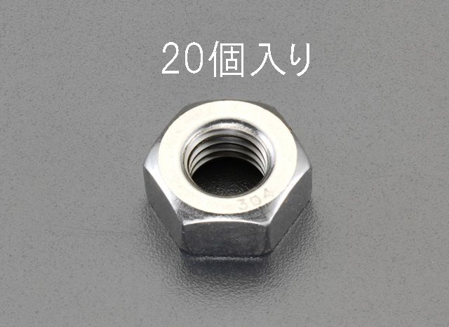 材質：ステンレスサイズ：M6入数：20個並目ねじ六角ナットの形状分類は「1種」です。000012093056　