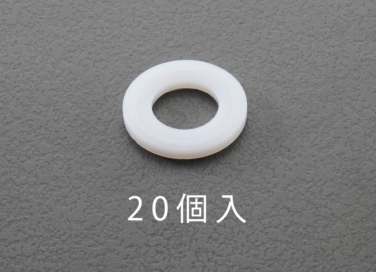 材質：ナイロンサイズ：M4内径X外径X厚み：4.3X10.0X0.8mm入数：20個000012250752　