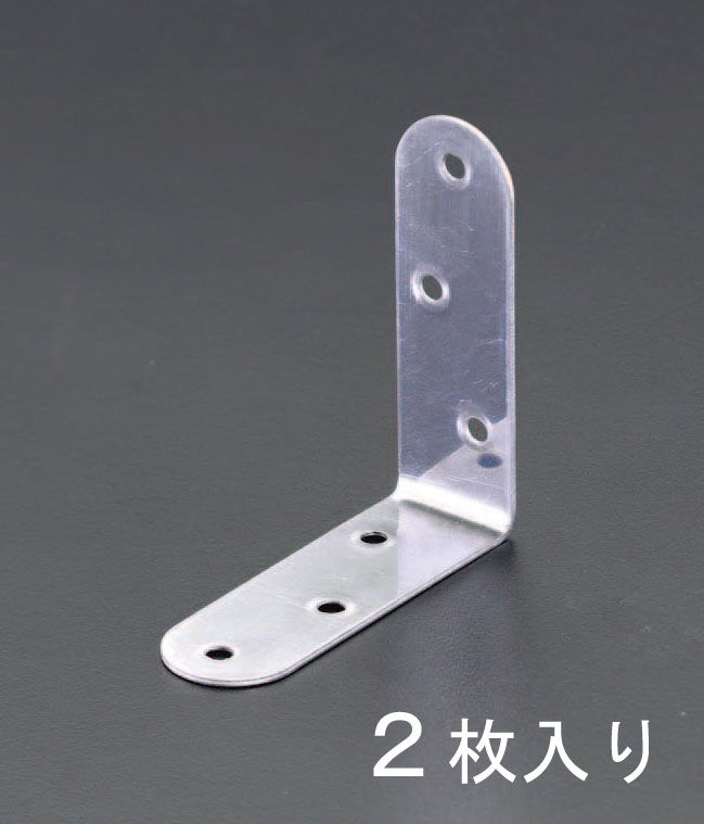 材質：ステンレス(SUS430)仕上：ヘアーライン仕上げ長さX長さ：121X121mm幅：25mm厚み：2mm穴数：6穴径：4mm入数：2個000012066705