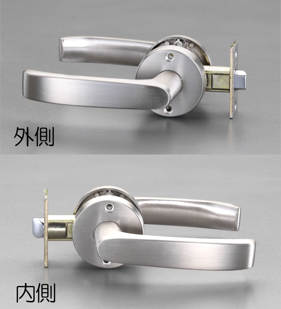 材質:アルミダイカスト仕上げ:メッキカラー:ニッケル（シルバー）用途:室内ドア用錠タイプ:チューブラ錠仕様:空錠対応ドア厚:29-45mmバックセット:50mm付属品:ラッチボルト、ストライク、取付ネジ、丸座各箇所のネジピッチサイズラッチボ...