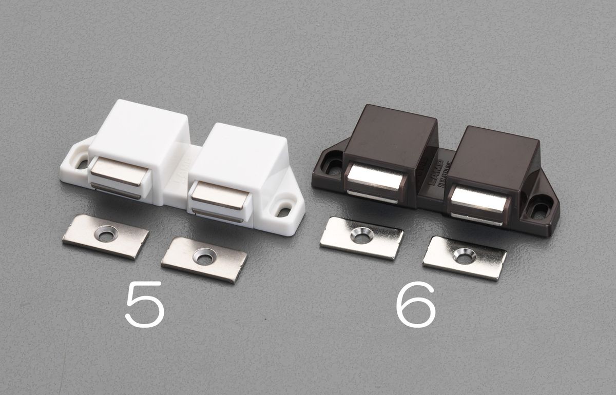●材質:ABS、スチール(ニッケルメッキ仕上げ)●吸着力:1.2kg●付属品:木ねじ●穴径:3.7×7.7mm、4.5mm●カラー:ブラウン000012024832楽天 JP店　