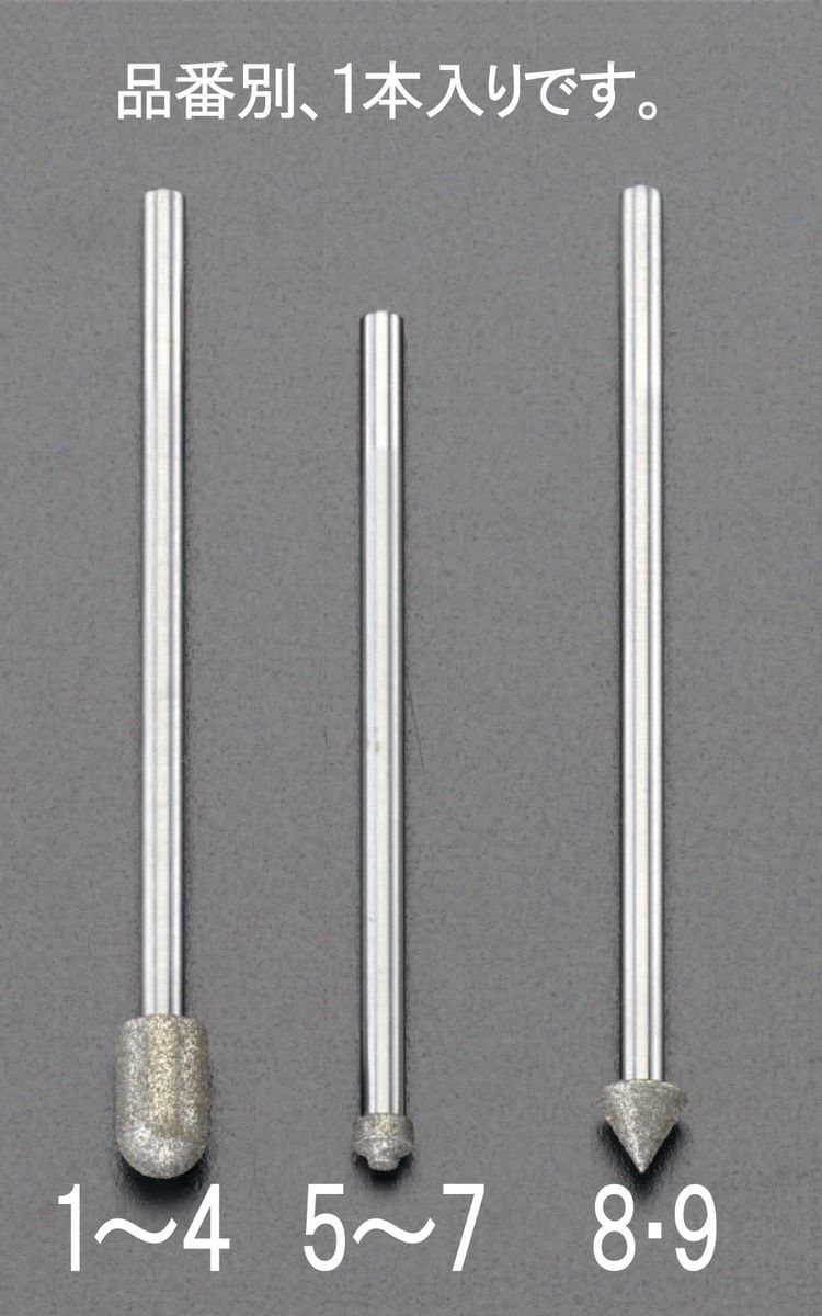 ●シャンク径…3mm●用途…超硬合金、セラミックスなどの難削材や溝加工、コーナーのR加工に●R…0.5mm●外径…1.0mm●全長…40mm●砥粒…ダイヤモンド●粒度…＃200000012037750楽天 JP店