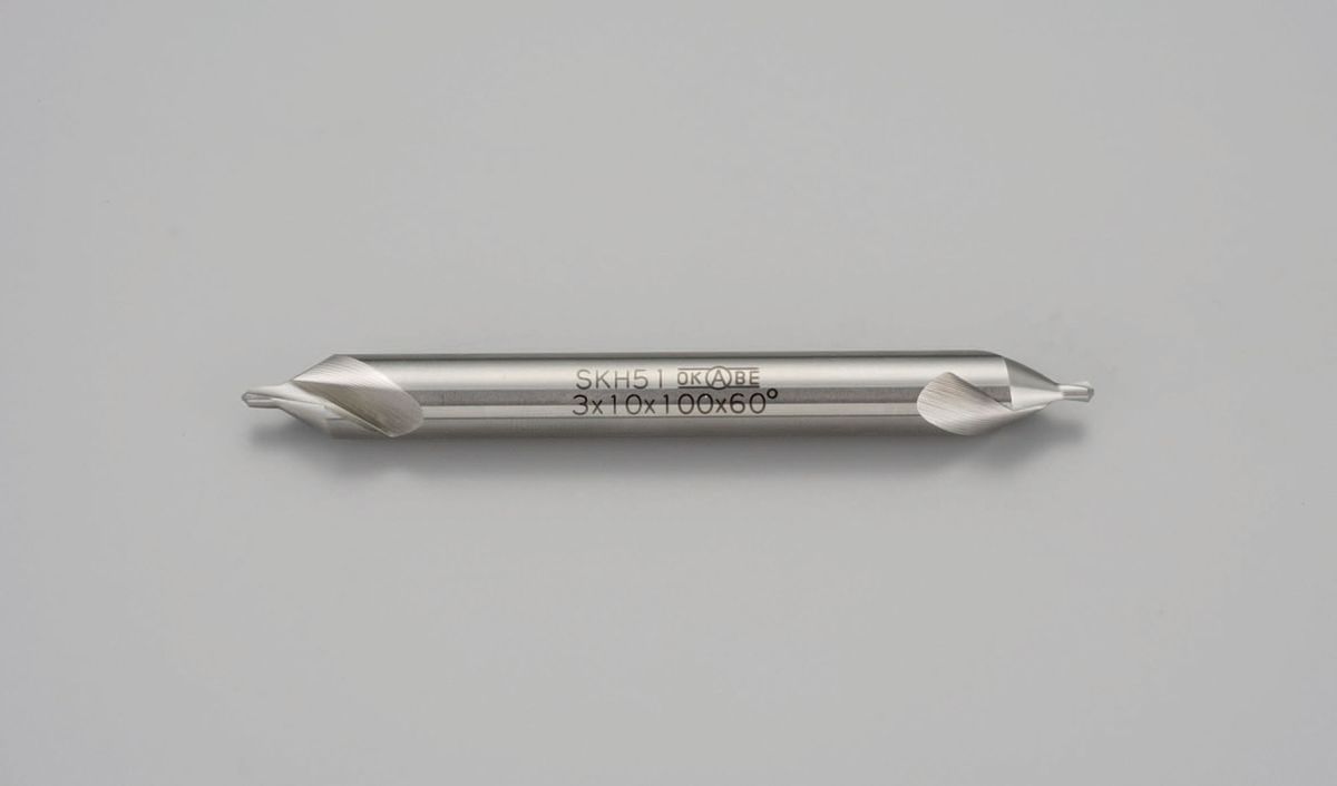 ●材質…SKH51●角度…60°●先端径…4mm●胴径…10mm●全長…100mm●用途.…高精度の位置決め、穴の面取り加工に000012213561楽天 JP店　