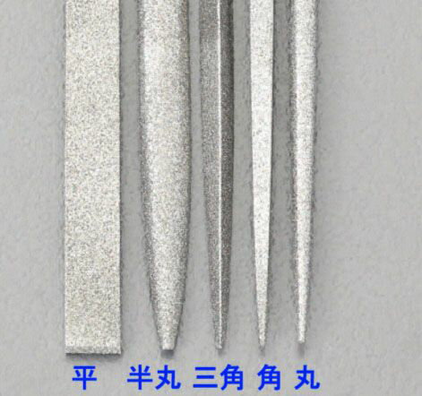 形状：三角幅：3.7mm刃長：50mm全長：140mm粒度：#150軸径：φ3.0mm000012214347　