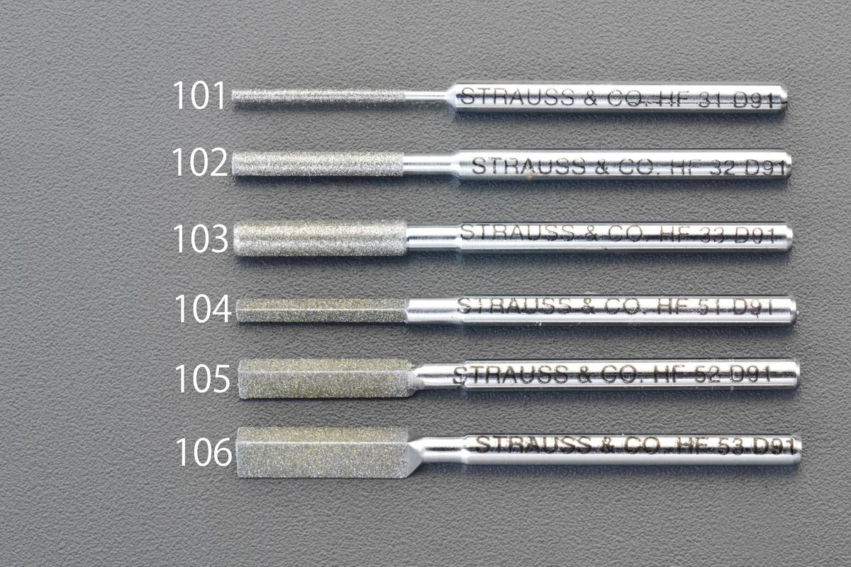 全長：50mmコーティング長：15mmシャンク部：丸柄軸径：3mmハンドル：EA826VM-0（別売）形状：三角(4.3mm)粒度：#140000012089782楽天 JP店　
