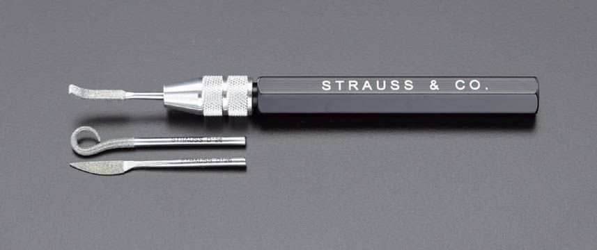 【セット内容】全長：55mm軸径：3.2mm粒度：#140平：3.3X1.5X15mm丸：φ2.3X20mm刀刃：3.8X1.2X17mmグリップ：120mm000012037840楽天 JP店