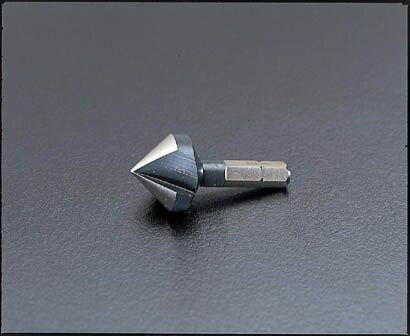 ●材質…HSS(ハイス)●面取角度…90°●溝数…3本●六角シャンク…1/4”(6.35mm)●最大径…20.5mm●全長…43mm金属のカウンターシンク用ドライバードリル、電動ドリル又はEA827H-1（Hexビットハンドル）をつけて使用...