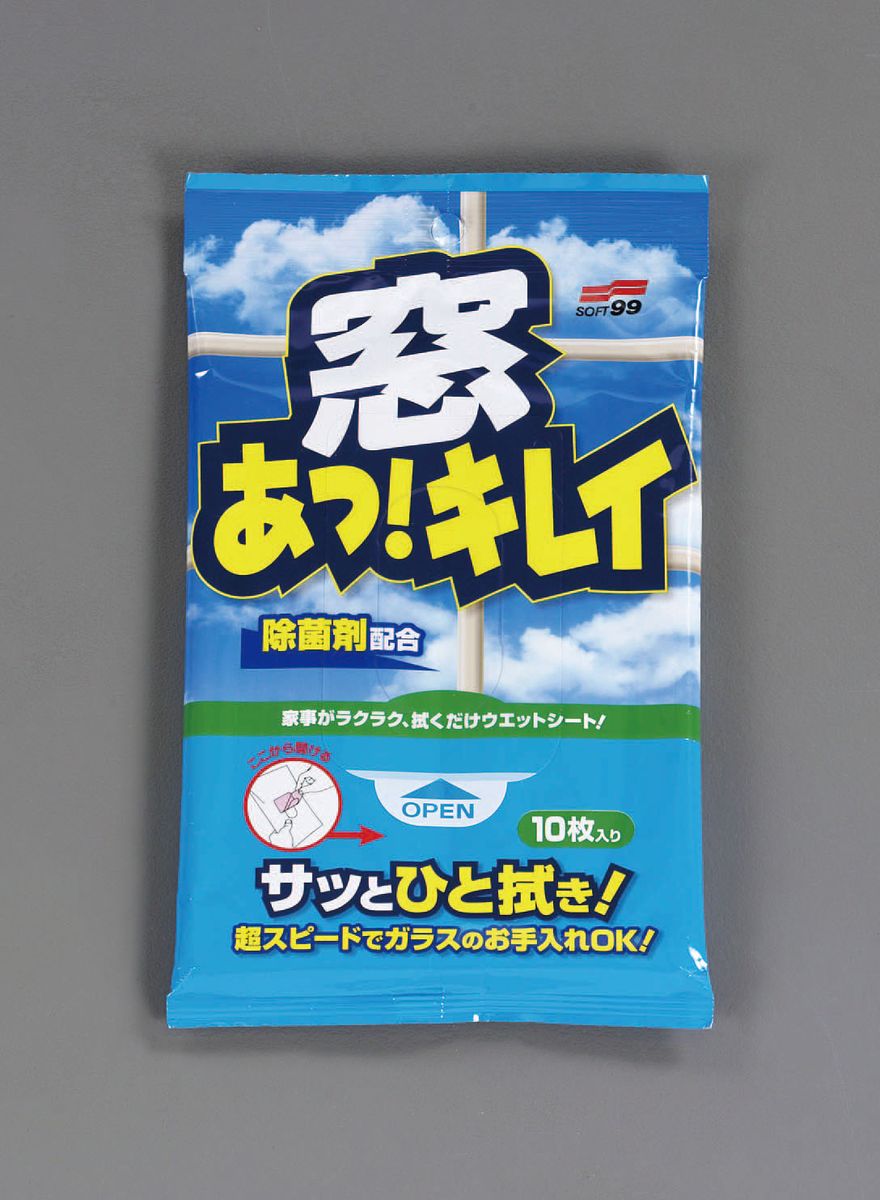 ●シートサイズ…265×300mm●重量…約70g●成分…アルコール類、除菌剤●シート材質…アクリル、ポリエステル●用途…窓ガラス、鏡、ガラス製品、家具のガラス部分、サッシ、テレビ・照明器具等家電製品、自動車の窓ガラス特殊3層構造のガラスク...