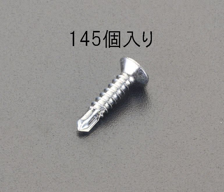 ●材質:鉄(三価クロメート)●頭形状:(+)皿頭●サイズ:4×16mm●入数:145個先端がドリルになっている為、下穴が必要ありません。000012024275　