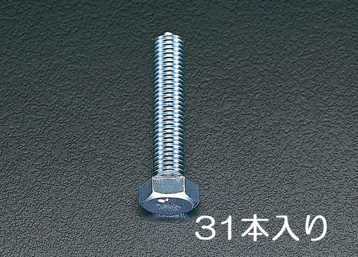 ●材質:鉄●仕上:ユニクロメッキ●サイズ:M8×25●入数:31本並目ねじ000012055311　