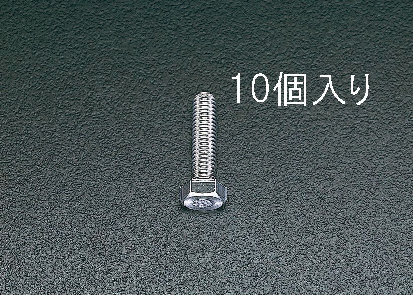 ●材質:ステンレス（SUS304）●サイズ:M10×50●入数:10個並目ねじ000012055321　