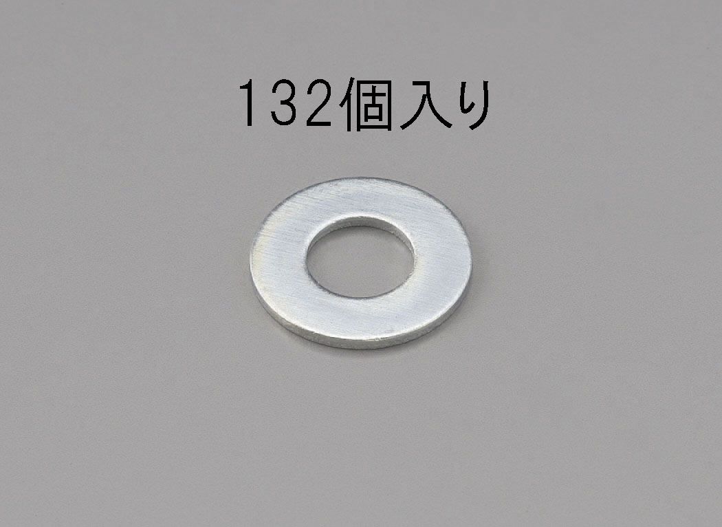 ●材質:鉄(ユニクロメッキ)●内径×外径×厚み:4×10×0.8mm●入数:132個000012220506　