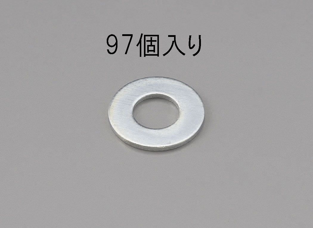 ●材質:鉄(ユニクロメッキ)●内径×外径×厚み:5×12×0.8mm●入数:97個000012220507　