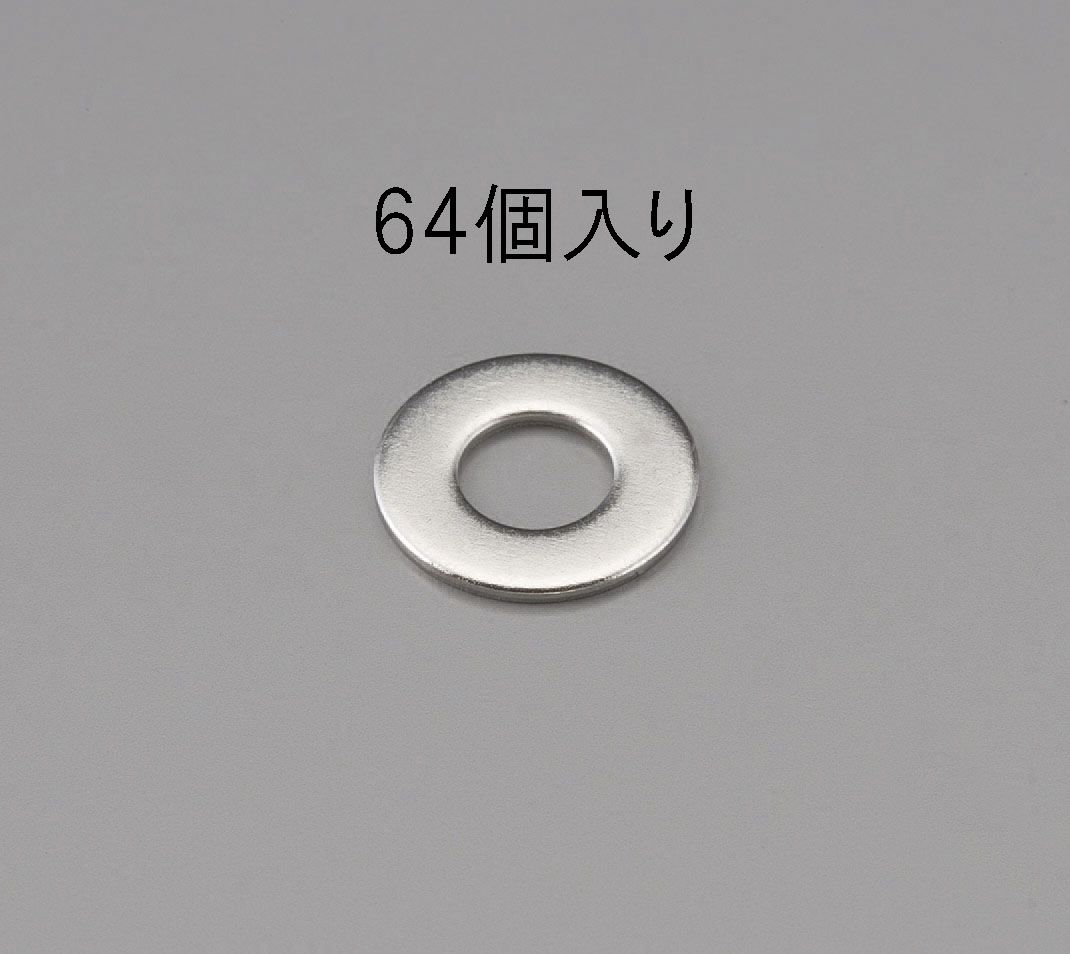 ●材質:ステンレス（SUS304）●内径×外径×厚み:3×8×0.5mm●入数:64個000012220513　
