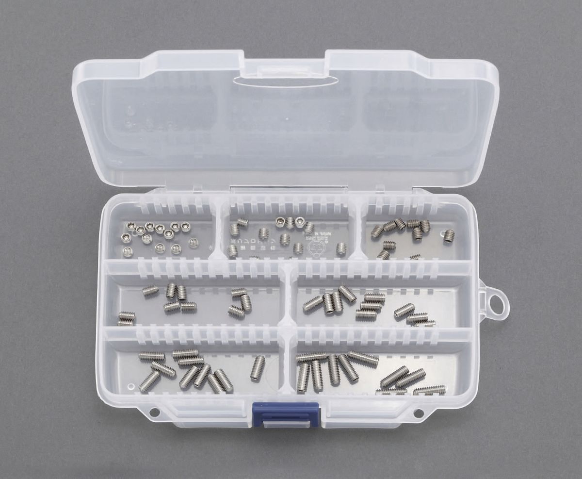 ●(セット内容):サイズ（入数）:M4×3（10）M4×4（10）M4×5（10）M4×6（10）M4×8（10）M4×10（10）M4×12（10）●材質:ステンレス●ケースサイズ:145×100×21mm●総重量:約96g0000122...