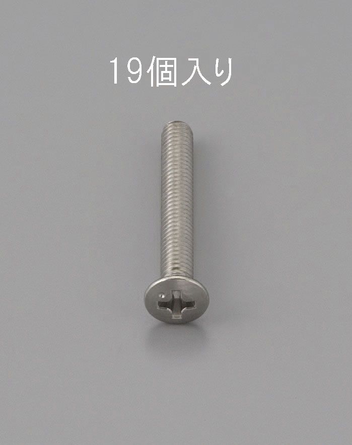 材質：ステンレス頭形状：(+)丸皿頭サイズ：M3X10入数：19個並目ねじ000012221120　